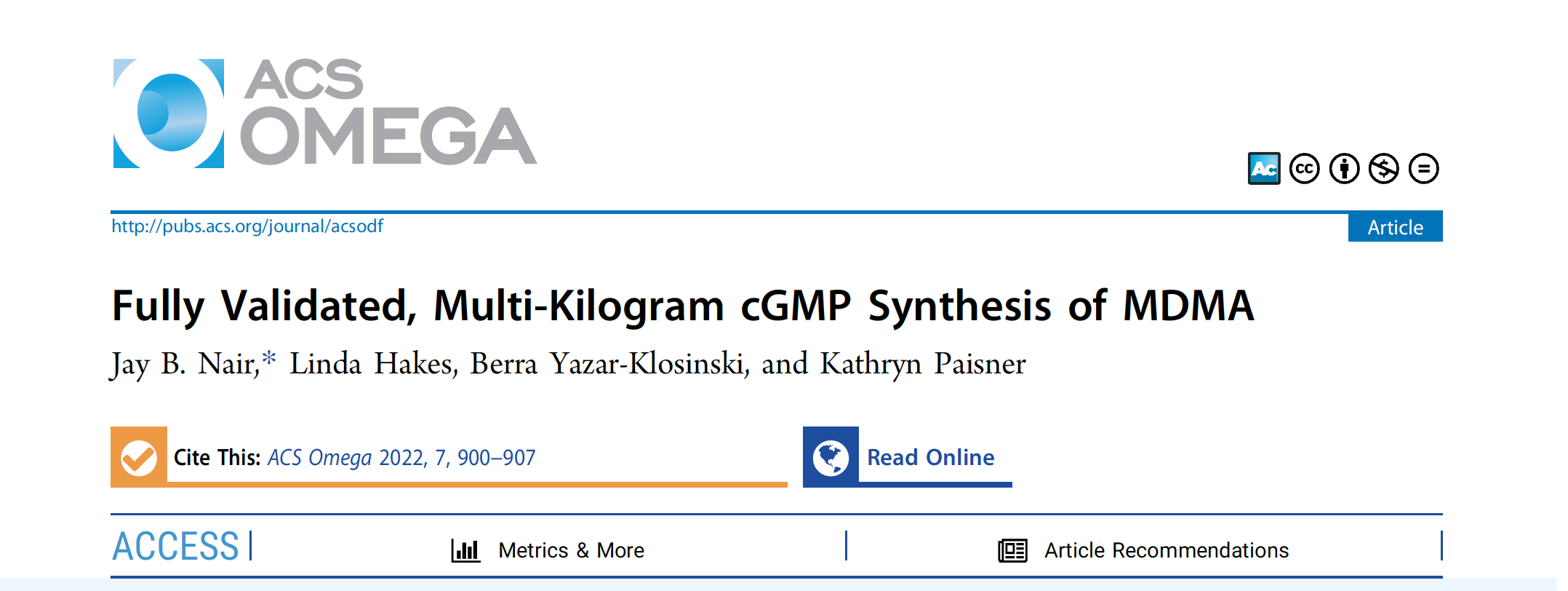MAPS Brand New MDMA Synthesis - Unlimited Sciences